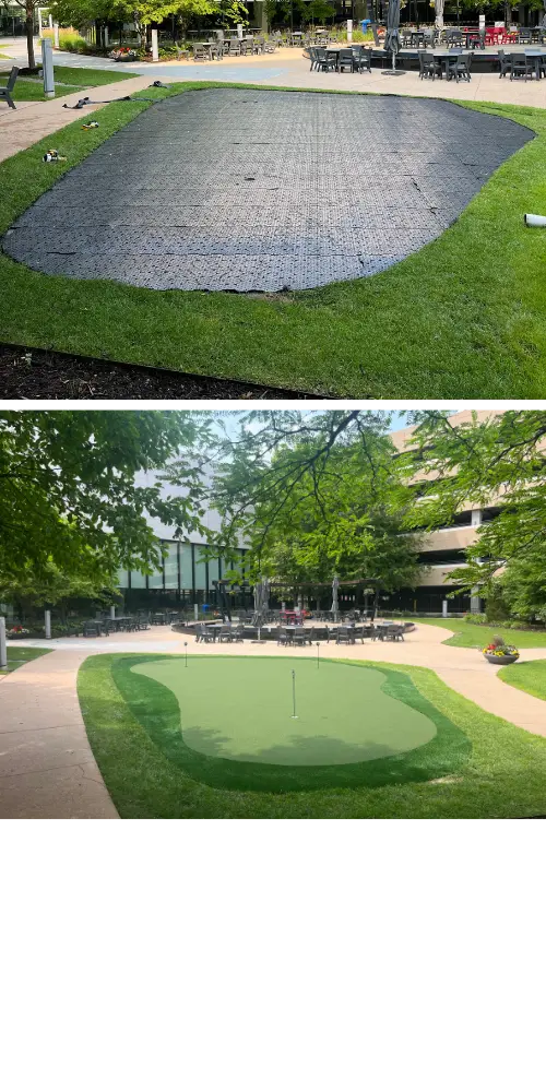 Recycled Turf as Source Material for Turf Panel - RSI Sports Group